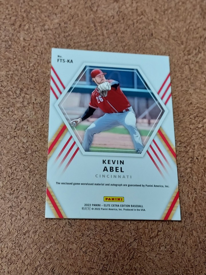 KEVIN ABEL 2022 ELITE EXTRA EDITION FUTURE THREADS AUTO/JSY ROOKIE CARD ...