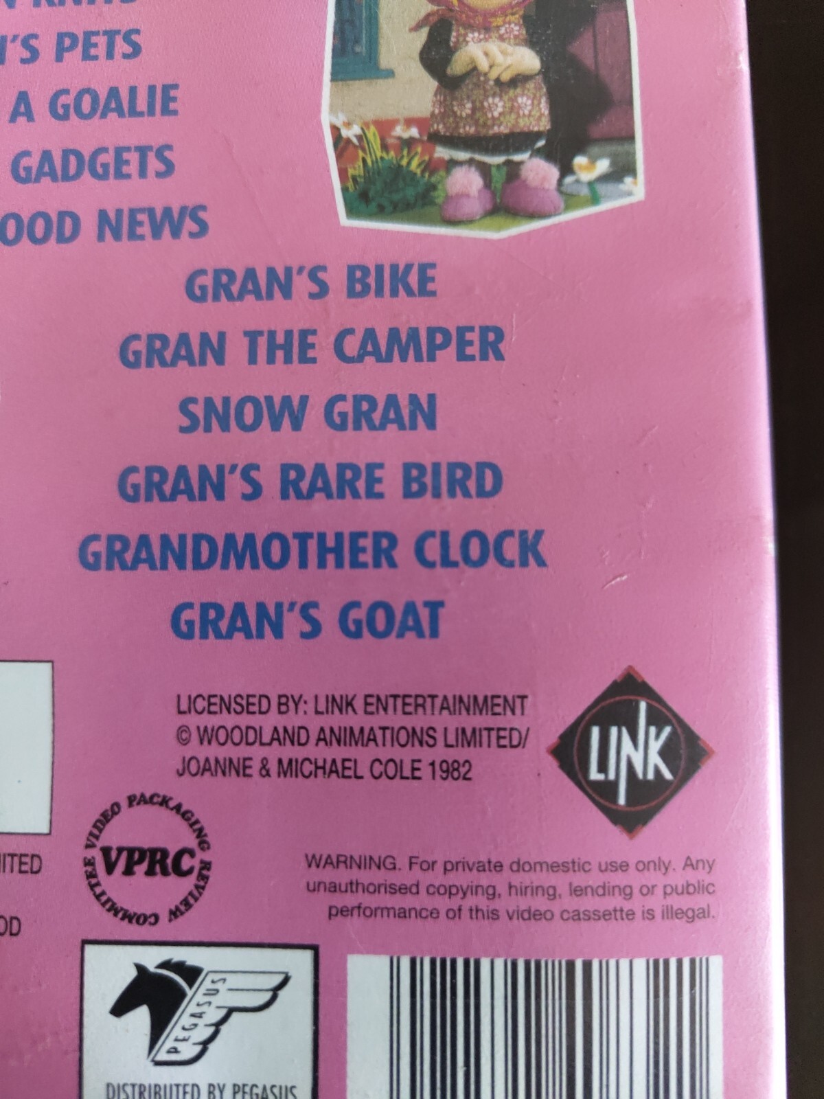 Gran VHS Video Tape Retro Vintage Children’s Programme 12 Classic ...