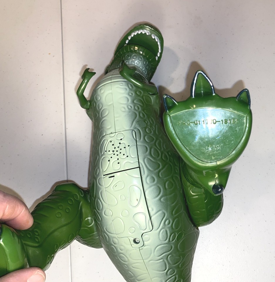12" Pixar Disney Store Toy Story Talking Rex Deluxe Dinosaur Figure ...
