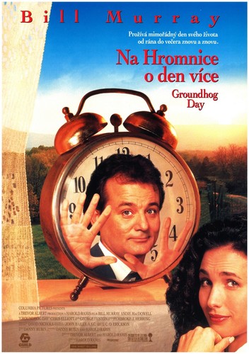 GROUNDHOG DAY Original Czech A3 Movie Poster 1993 ANDIE MACDOWELL BILL ...