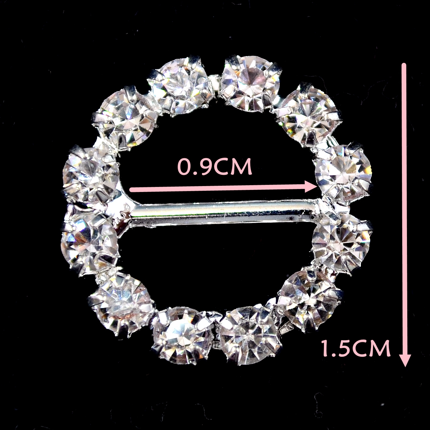 Rhinestone Buckles Diamante Ribbon Sliders Wedding Decor Bridal ...