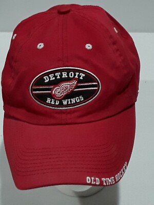 Old Time Sports NHL Detroit Red Wings Cap old time hockey red w/white ...