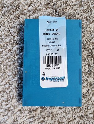 INGERSOL CARBIDE INSERTS LNE 446-01 IN 2040 10 Pcs | eBay