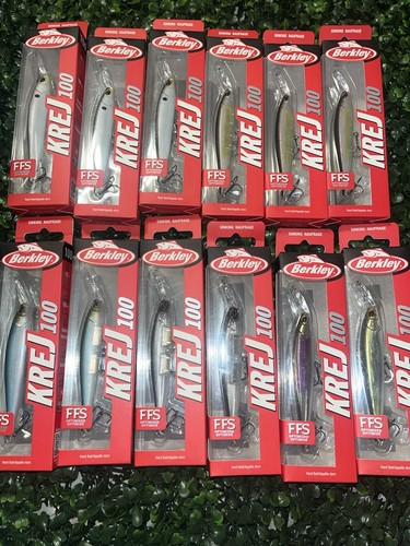 BERKLEY KREJ 100 FFS Sinking Naufrage Lures Lot of 12 + All NEW ...
