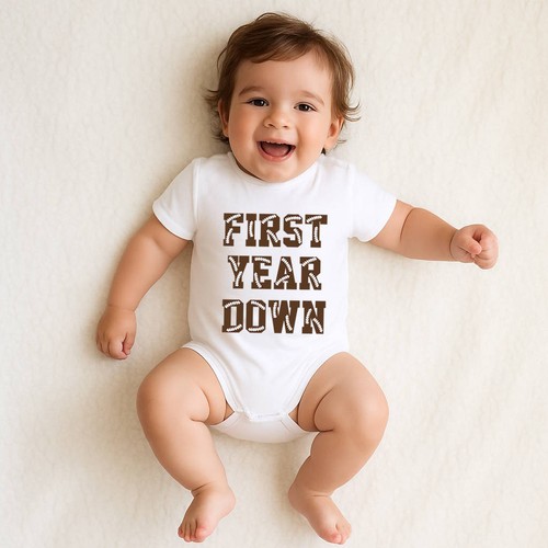 First Year Down 1st Birthday Custom Football Uniform Jersey NFYD6 | eBay