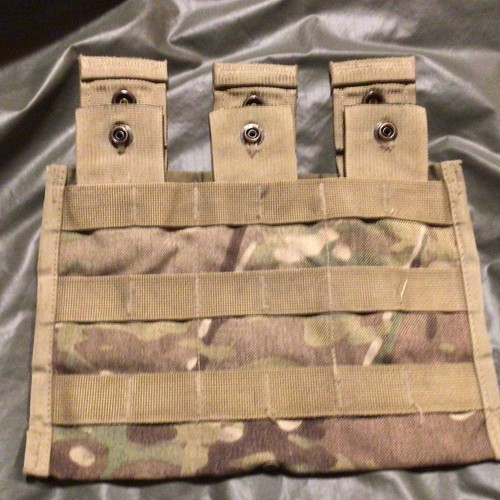 5.56 USGI ARMY ISSUE TRIPLE MAGAZINE POUCH 3 MAG SIDE BY SIDE 8465-01 ...