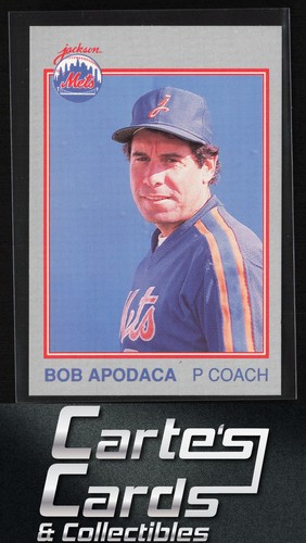 Bob Apodaca 1989 Grand Slam Jackson Mets #21 Jackson Mets Pitching ...