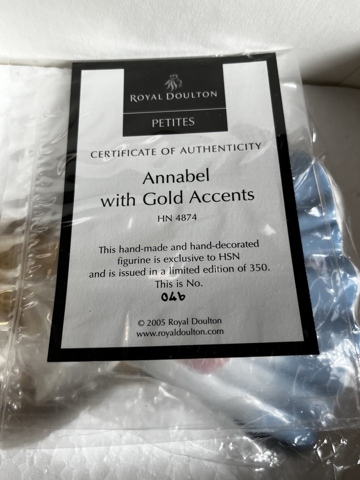 Royal Doulton Annabel Bone China Figurine HSN Exclusive Limited Edition ...
