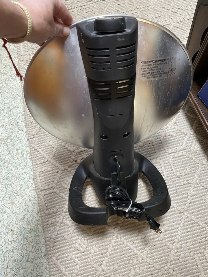 Presto Heat Dish Plus Parabolic Electric Heater Comfort Warmth Quick ...
