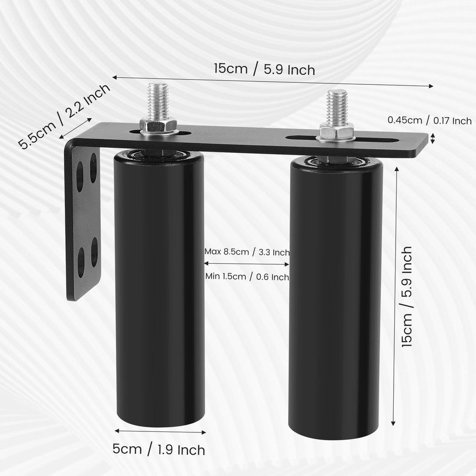 6"Gate Roller Guide,Sliding Gate Hardware with L-Sliding Gate Brackets ...