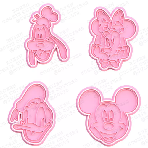 Mickey Mouse Disney Donald 2pce Cookie Cutter & Embosser Fondant Cutter ...