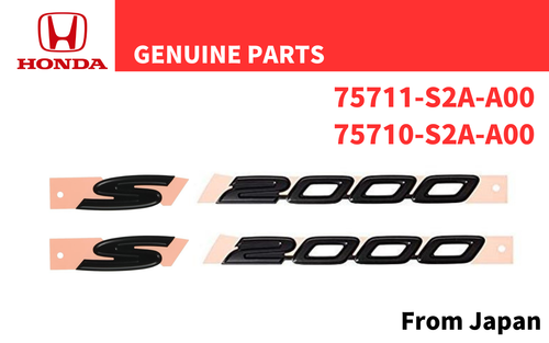 HONDA S2000 AP1/AP2 GENUINE Fender Side BLACK Emblem Badge Set OEM | eBay