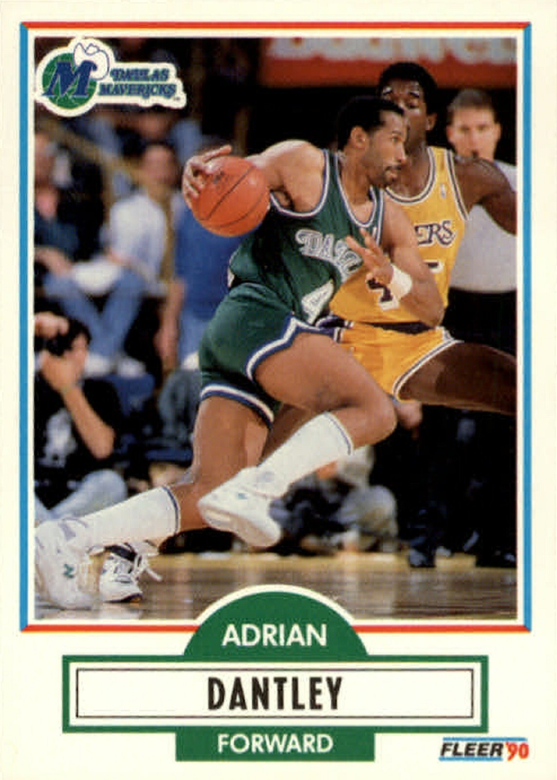 1990-91 Fleer #39B Adrian Dantley CORRECTED Dallas Mavericks HOF | eBay