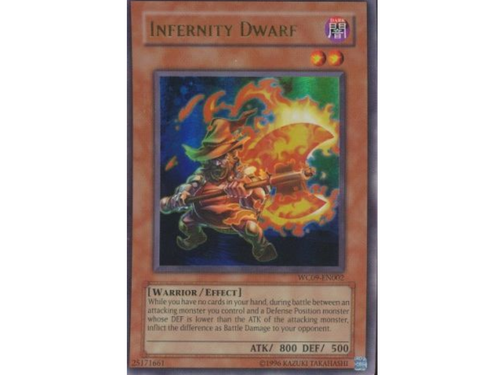 Yu-Gi-Oh Infernity Dwarf - WC09-EN002 - Ultra Rare | eBay