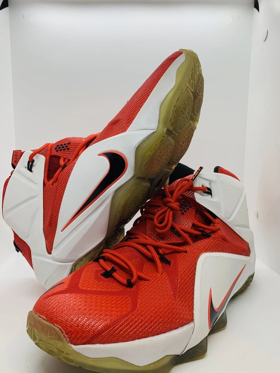 Nike Lebron 12 Red And White