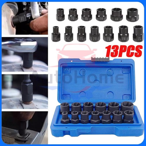 Impact Bolt Extractor Set Nut Remover Set Stripped Extraction Socket ...