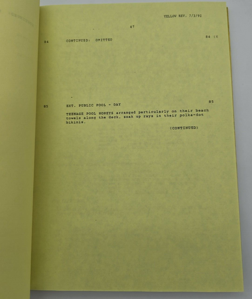 THE SANDLOT / Robert Gunter 1992 Screenplay Cult Classic baseball ...