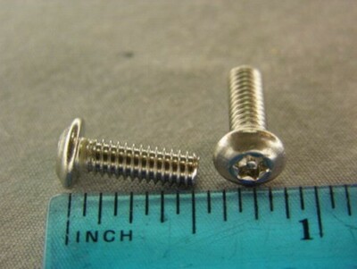 200 Gould Fasteners Stainless 8-32 x 1/2" Pan Torx Pin-In-Head Safety ...