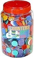 Counters, 22mm dia. in 10 solid colours, jar & lid, pkt/1000 | eBay ...