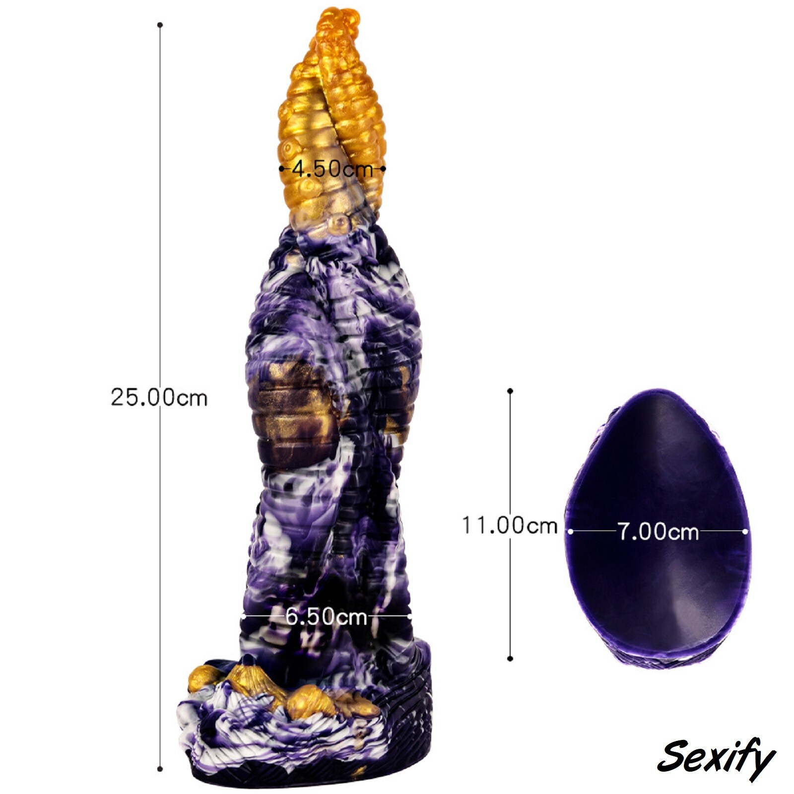 Huge Alien Realistic Fantasy Dildo Dong Big Penis Anal Plug Cock Adult ...