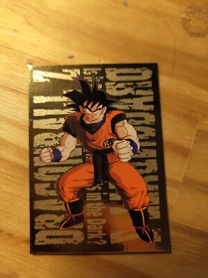 Dragon Ball Z Gold Goku Card G-2 1999 JP AMADA Funimation | eBay