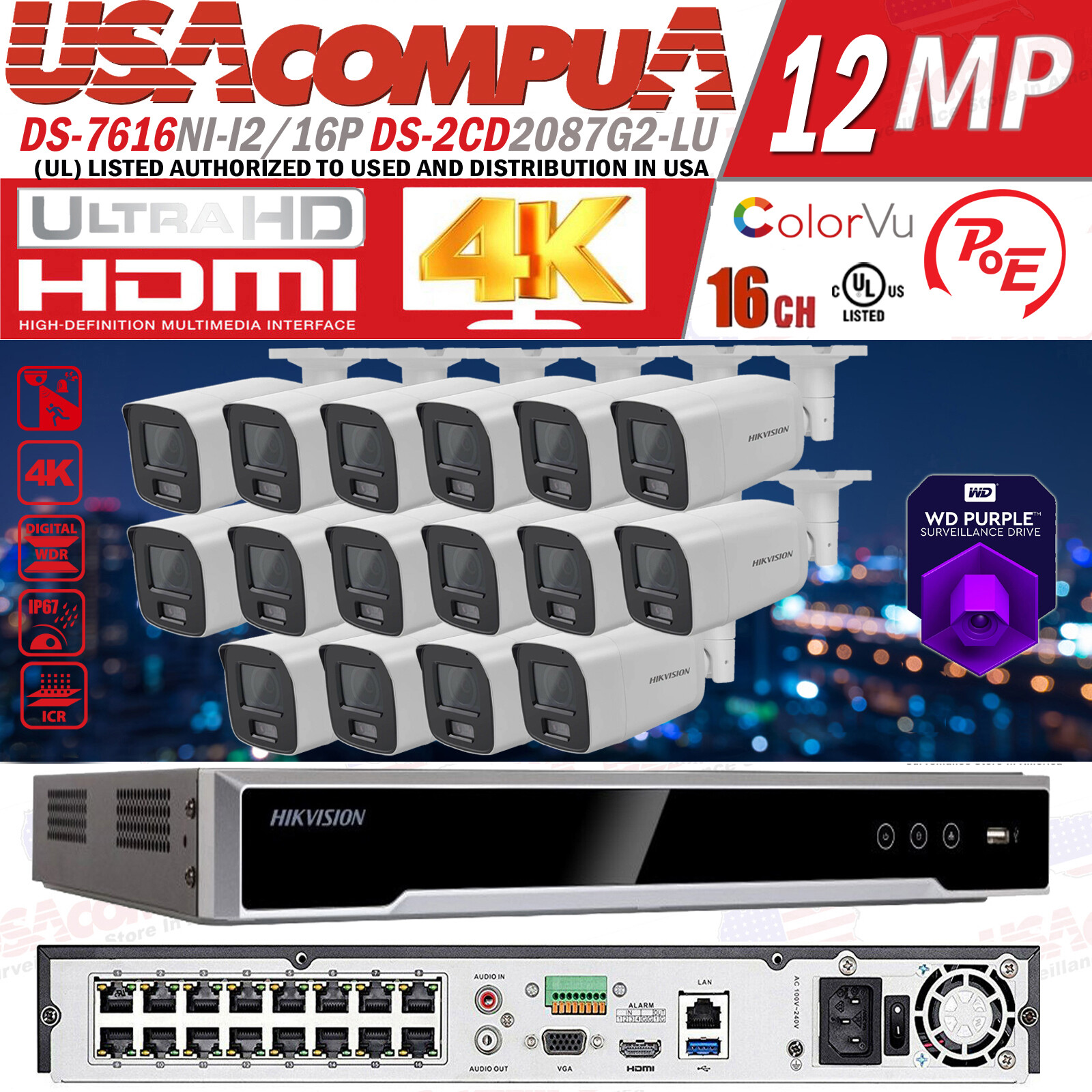 Hikvision 4K IP Camera System | Grelly UK