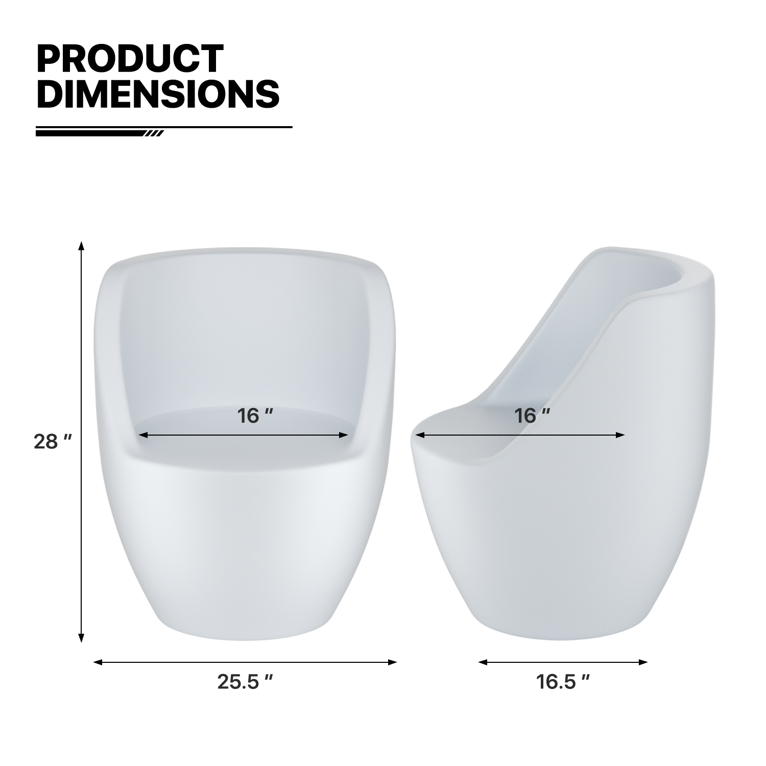 LED Luminous Chair Barrel Shape Bar Stool 16 Colors Changing Furniture ...