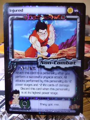 DBZ CCG DRAGON BALL Z INJURED #95 RARE FOIL CELL GAMES SAGA SCORE 2002 ...