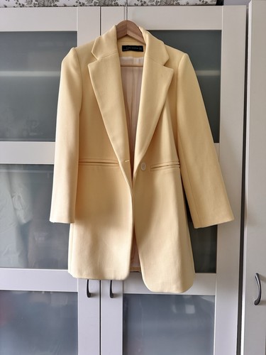 Ladies Zara Pastel Yellow Jacket / Coat Size XS | eBay