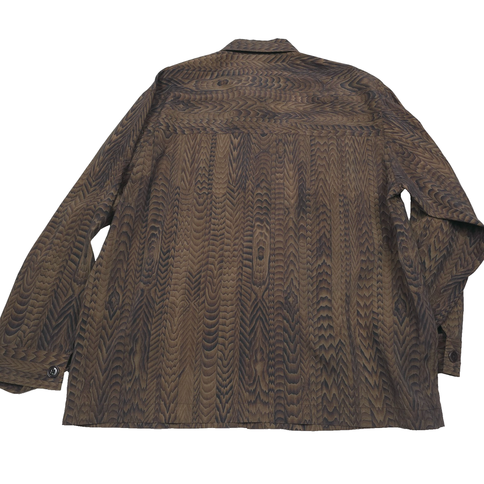 $1190 LEMAIRE Brown Freeling Waters Printed Pyjama Shirt Mens Size ...