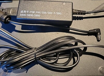 PAX a80 S80 S58 S60 S500 S800 S900 ORIGINAL POWER SUPPLY charger ...
