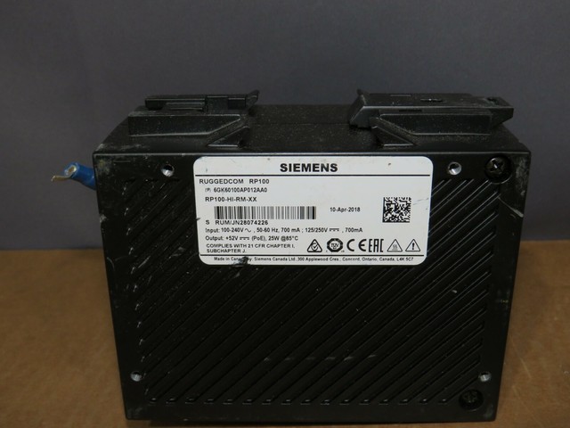 SIEMENS RP100-HI-RM-XX RUGGEDCOM RP100 POWER SUPPLY for sale online | eBay