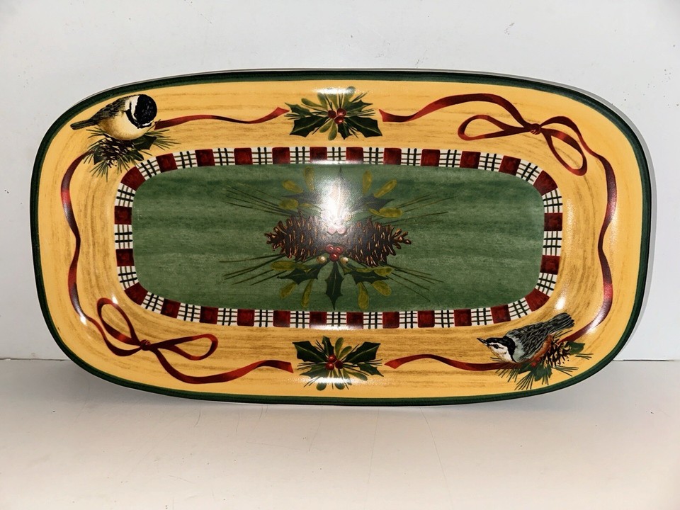 Lenox Winter Greetings Everyday Hors D'Oeuvre Trays Catherine McClung ...