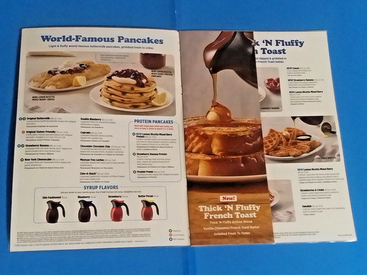 Ihop Menu