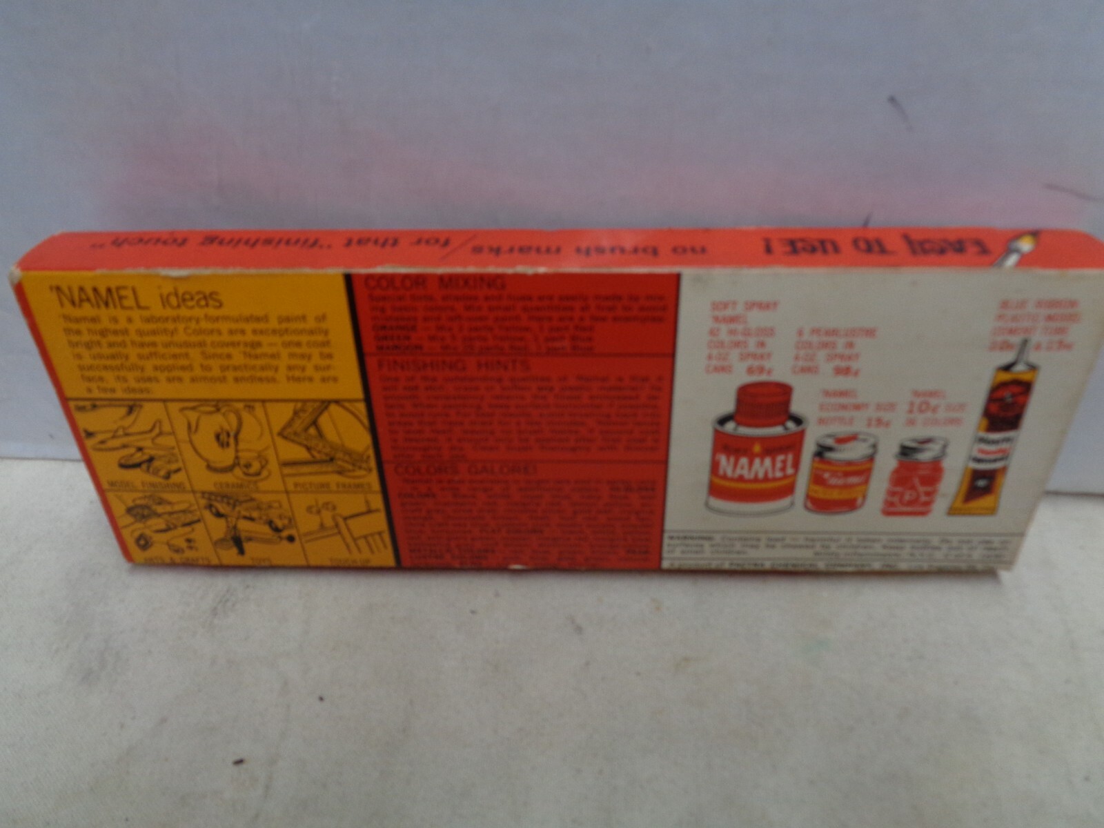 Pactra Enamel Model Kit Paints 1966 1967 ? Used AS IS hobby shop boxed ...