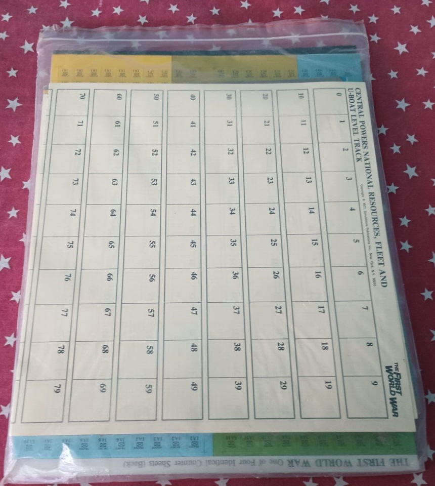 SPI The FIRST WORLD WAR War in Europe Module 1 Game Map Edition Zip ...