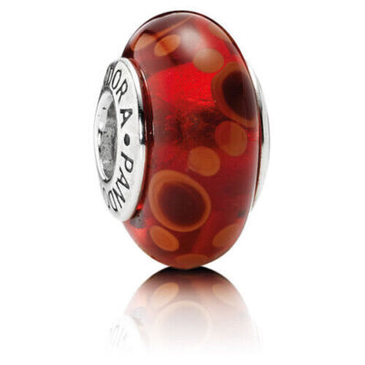 NEW AUTHENTIC PANDORA #790690 RED BUBBLES MURANO GLASS CHARM BRAND NEW ...