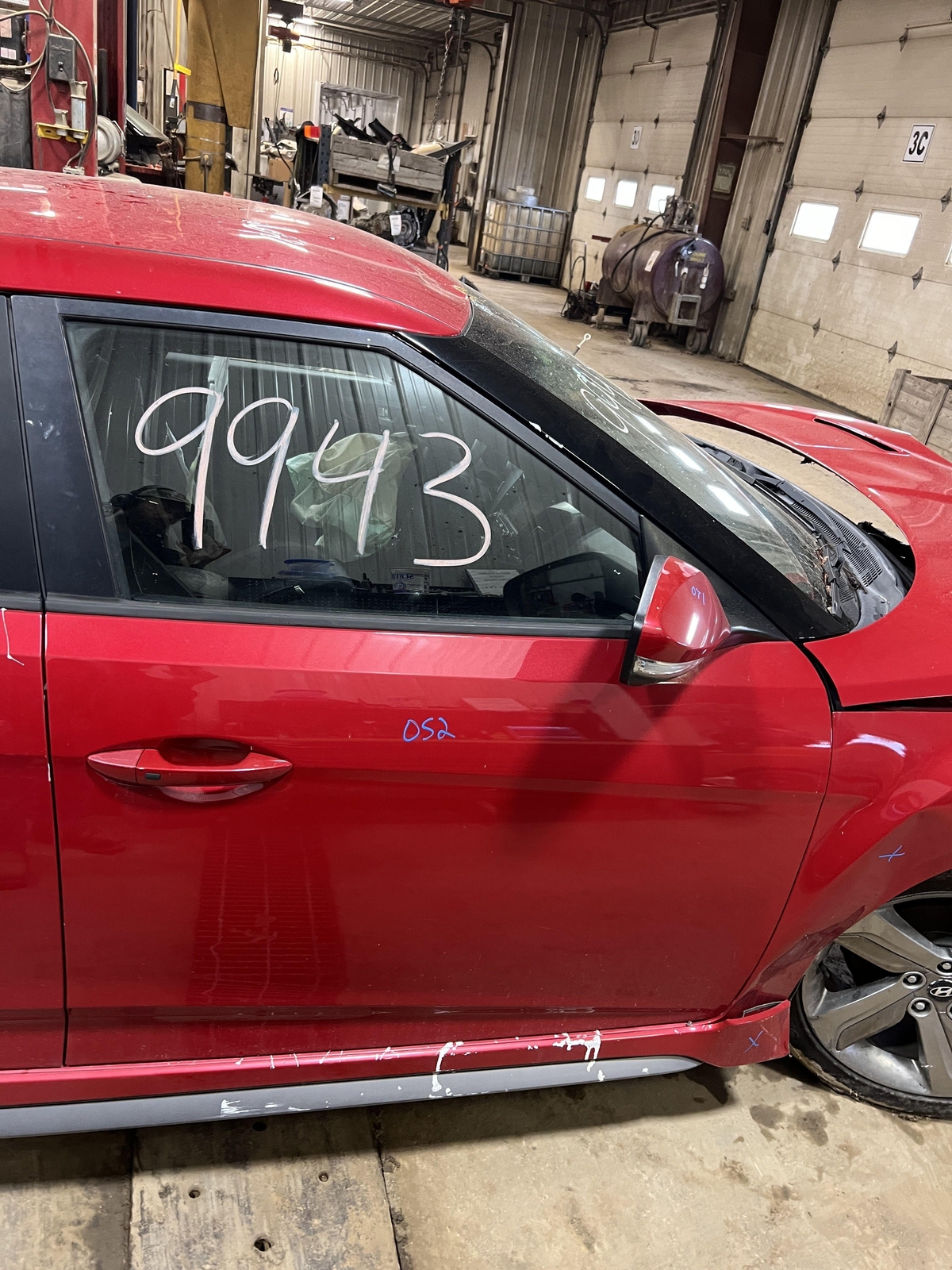 12-17 HYUNDAI VELOSTER PASSENGER RIGHT FRONT POWER DOOR BOSTON RED ...