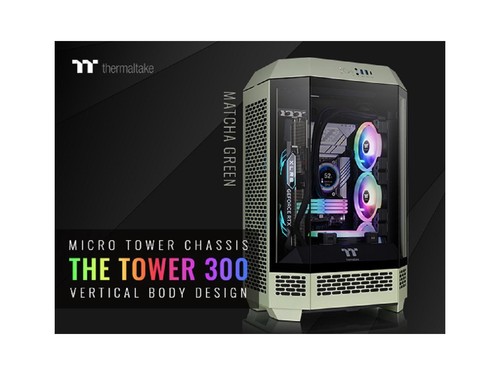 Thermaltake CA-1Y4-00SEWN-00 Cases Tt| Tower 300 Matcha Green Ca-1y4 ...