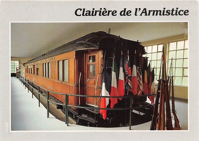 POSTCARD MILITARY WW1 ARMISTICE SIGNING NOV 1918 RAILWAY CARRIAGE ...