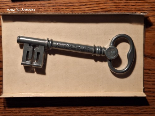 Franklin Mint Collectors Society Charter Member Skeleton Key - Perfect ...