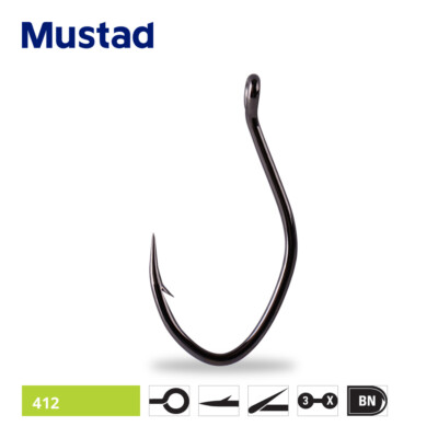 Mustad UltraPoint Catfish Hooks - Cod Halibut Shark Ling Sea Fishing ...