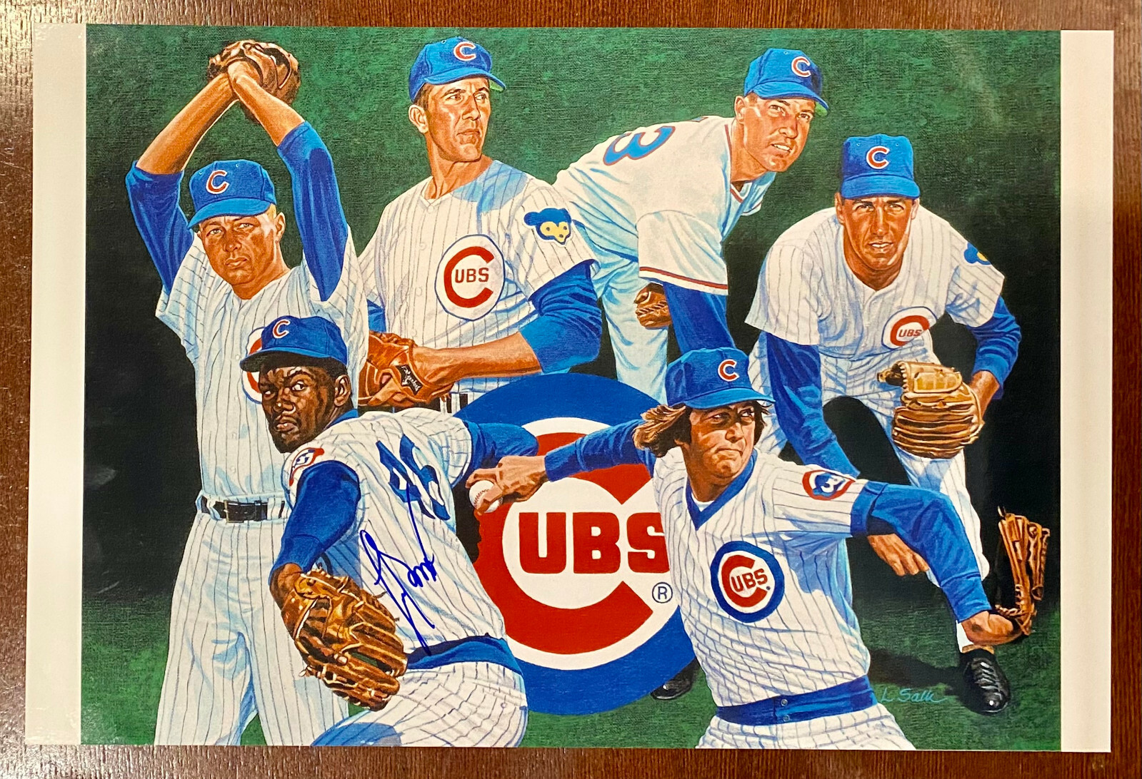 LEE SMITH Signed CHICAGO CUBS 12x18 Photo Autograph "Great Cub Relief ...