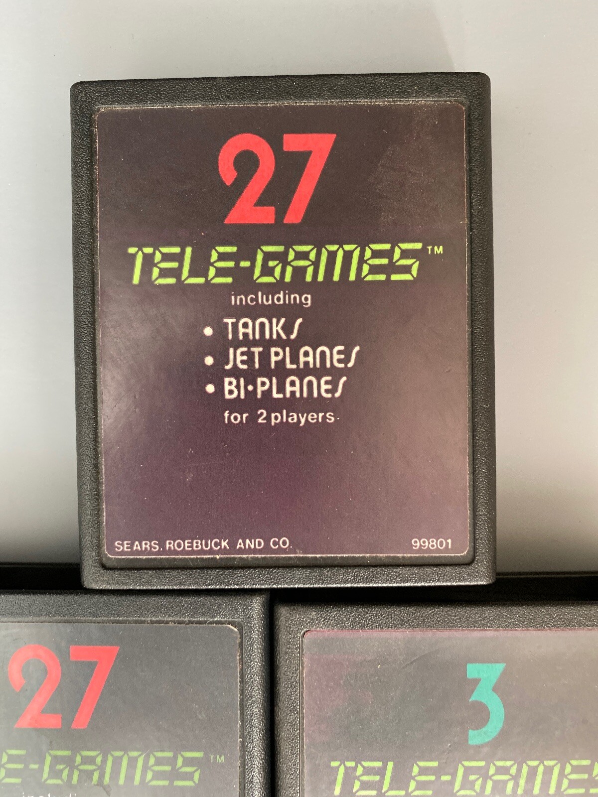 Sears Tele-Game Games Cartridges Lot of 3 Tank Plus Target Fun ...