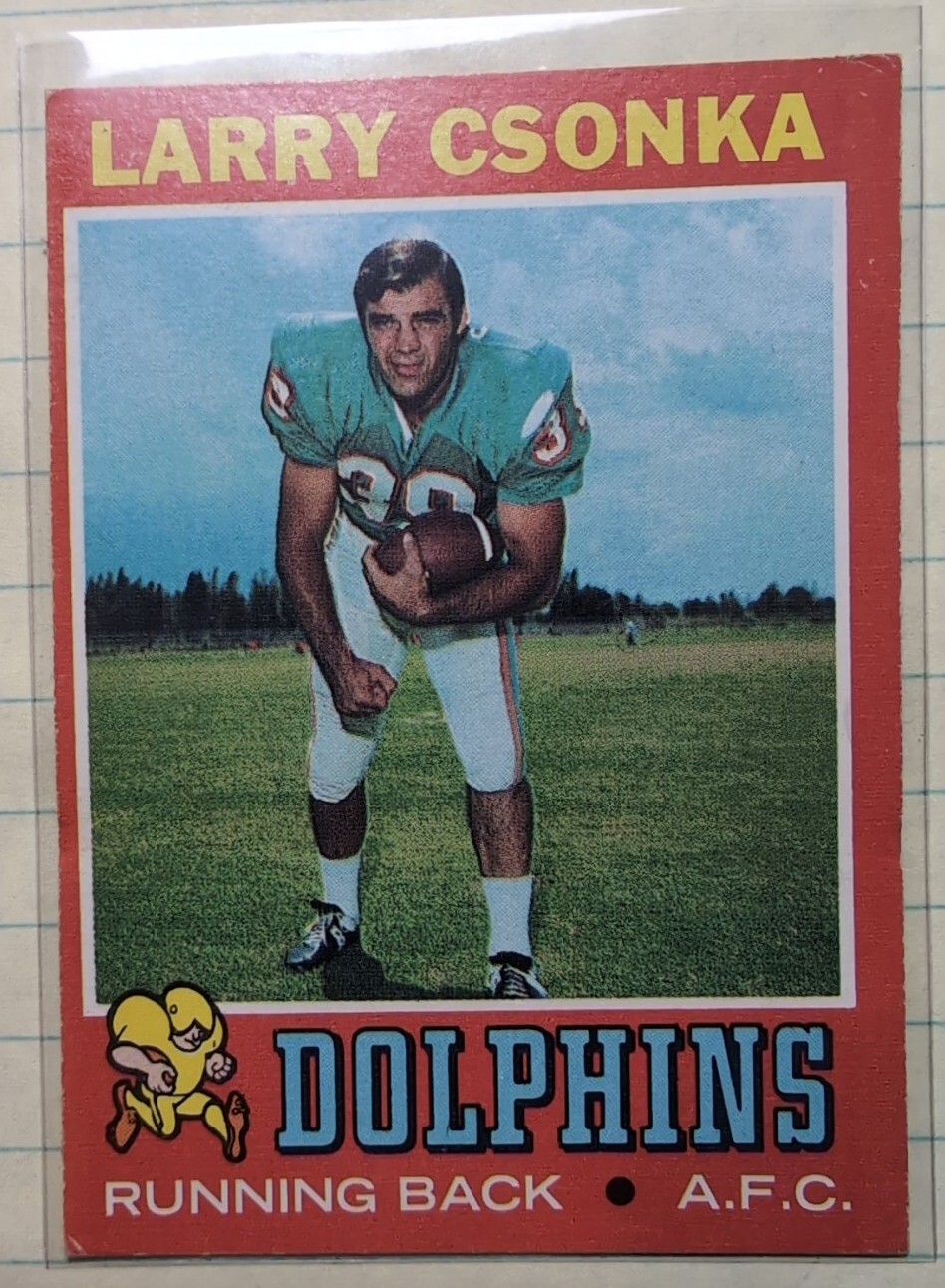 1971 Topps Miami Dolphins Larry Csonka | eBay
