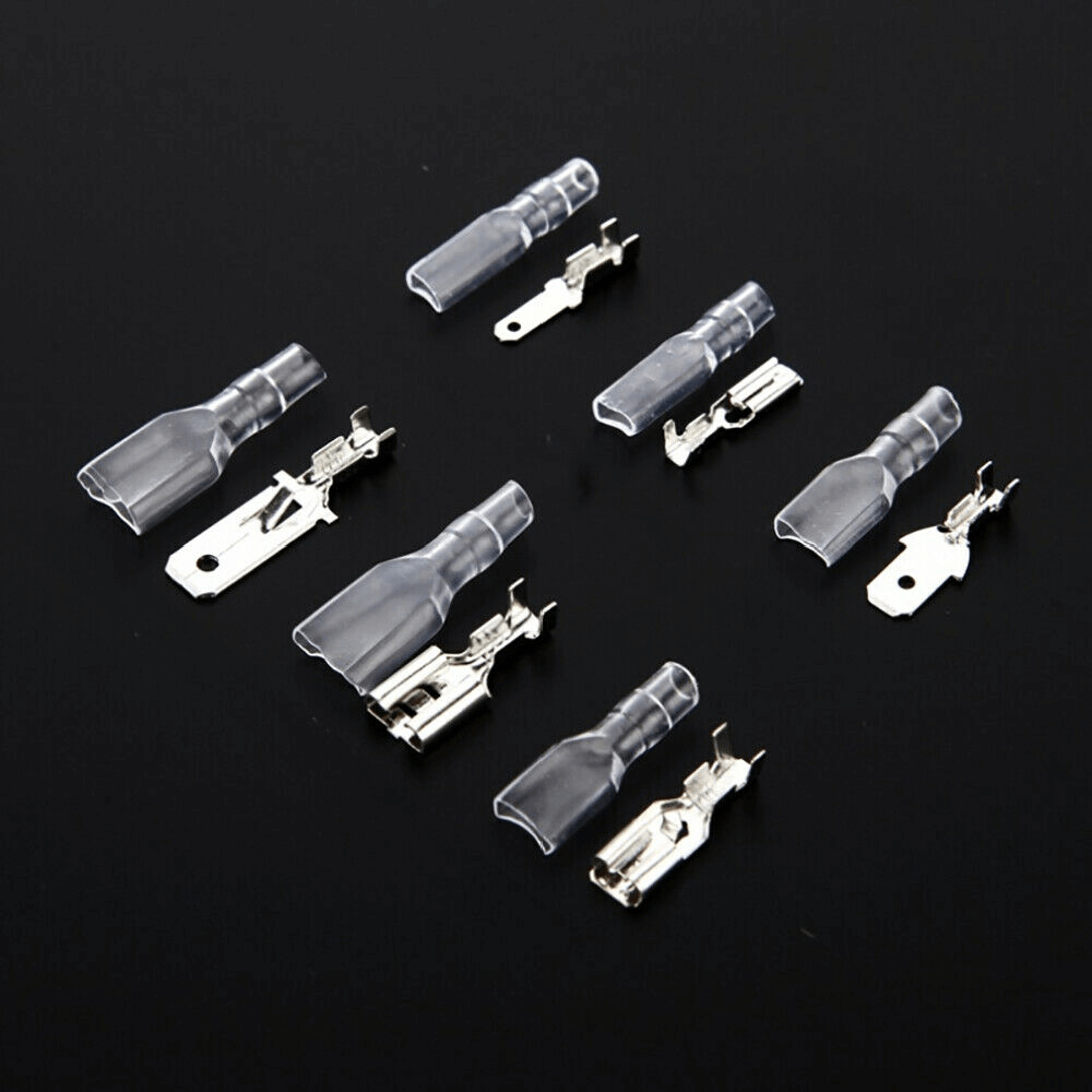 Male Female Spade Terminal Electrical Wire Crimp Connector Sheath 2.8/4 ...