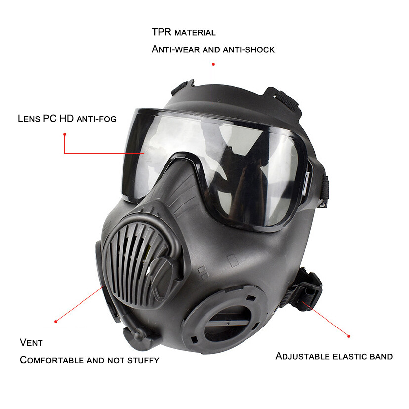 Gas Mask Solider Hd Man Uniform Wearing Gas Mask Winter