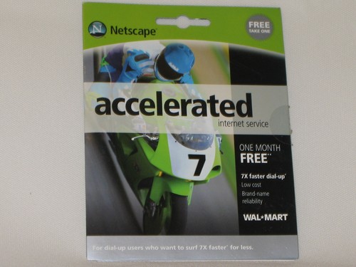 RARE NETSCAPE ACCELERATED INTERNET SERVICE ONE MONTH FREE CD | eBay