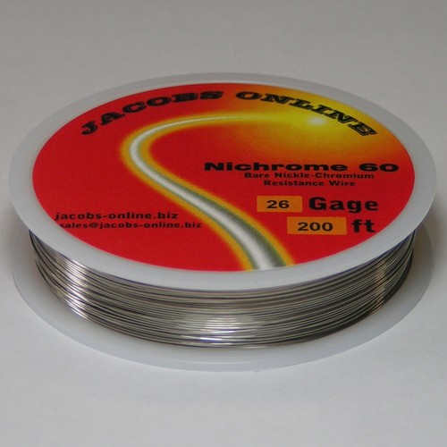 Nichrome 60 resistance wire, 26 AWG (gauge), 200 feet | eBay