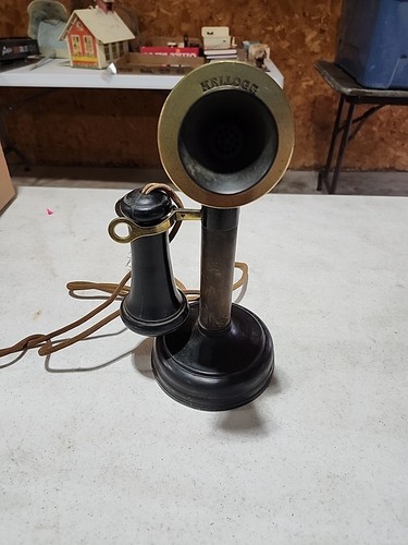 Antique 1908 KELLOGG Candlestick Phone. | eBay